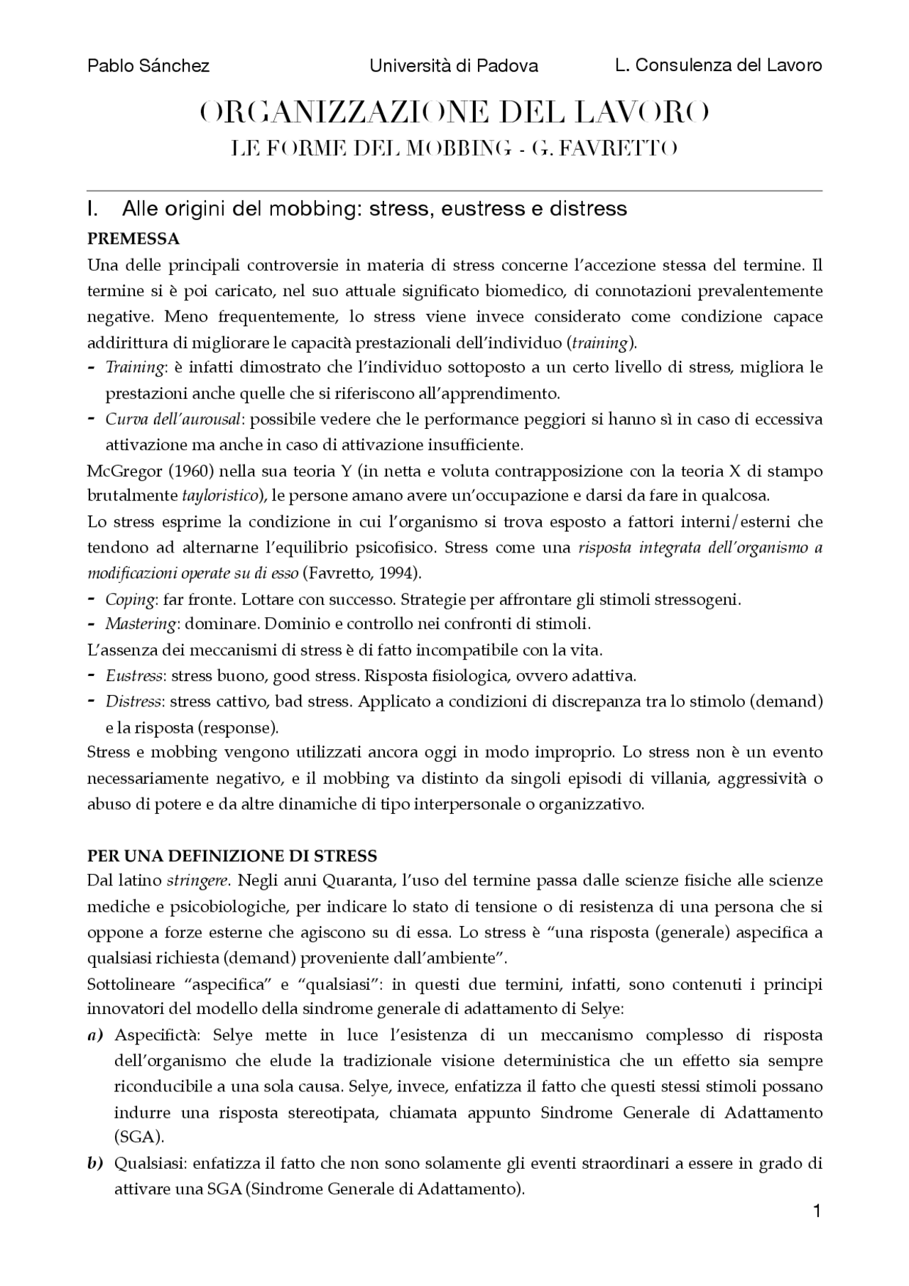 Le Forme Del Mobbing Docsity