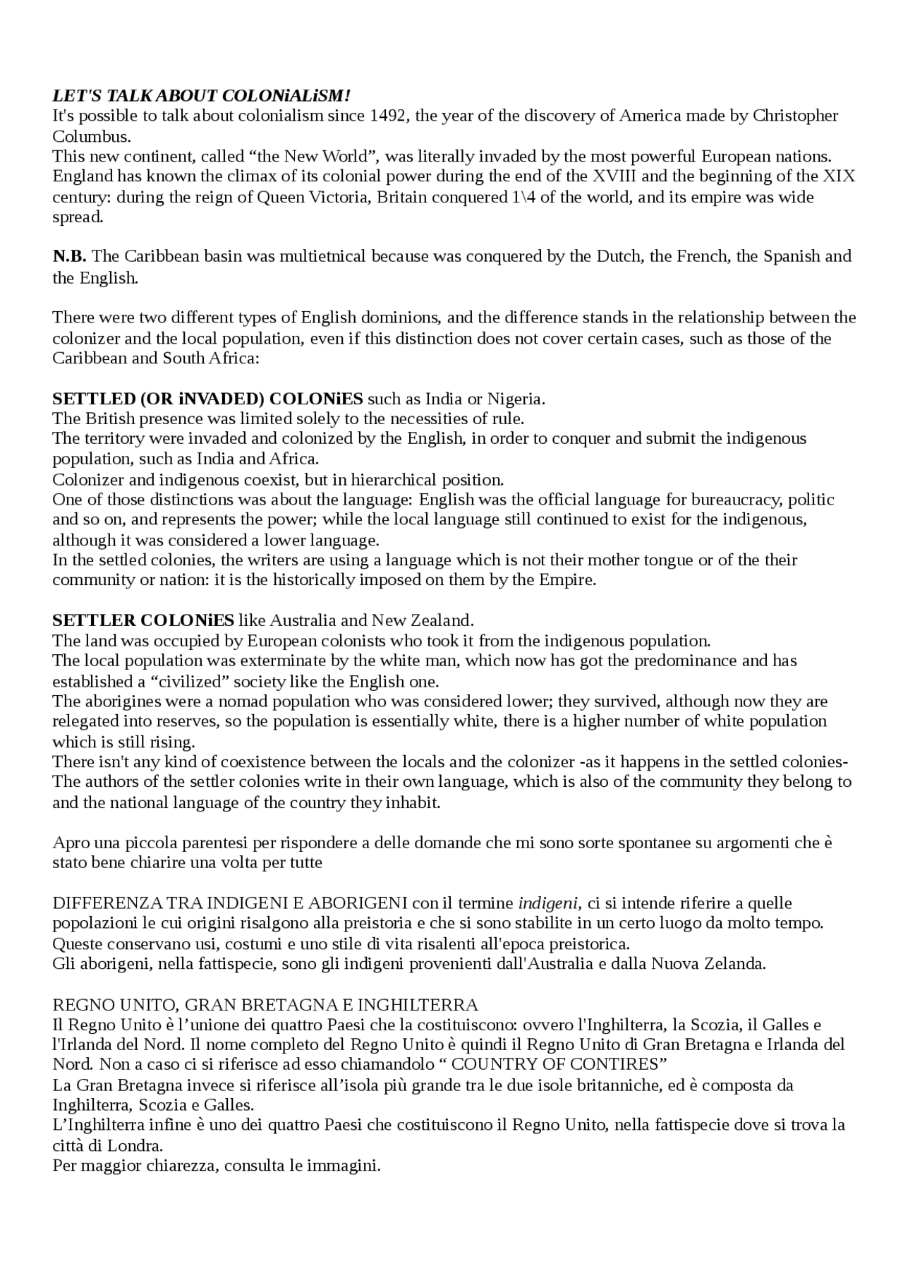 Appunti Letteratura Inglese 1 Pes Univr Docsity