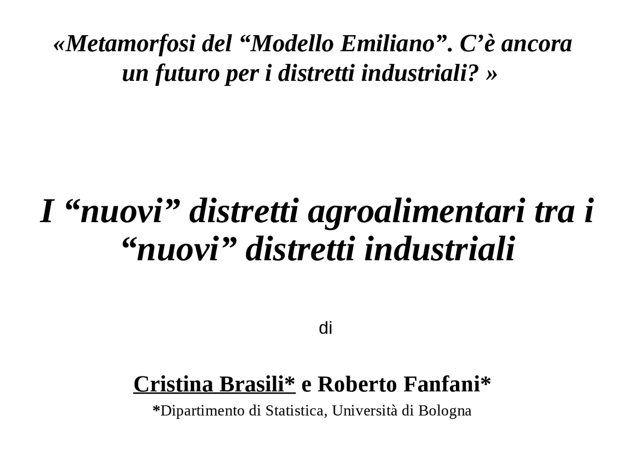 Evoluzione Dei Distretti Industriali Docsity