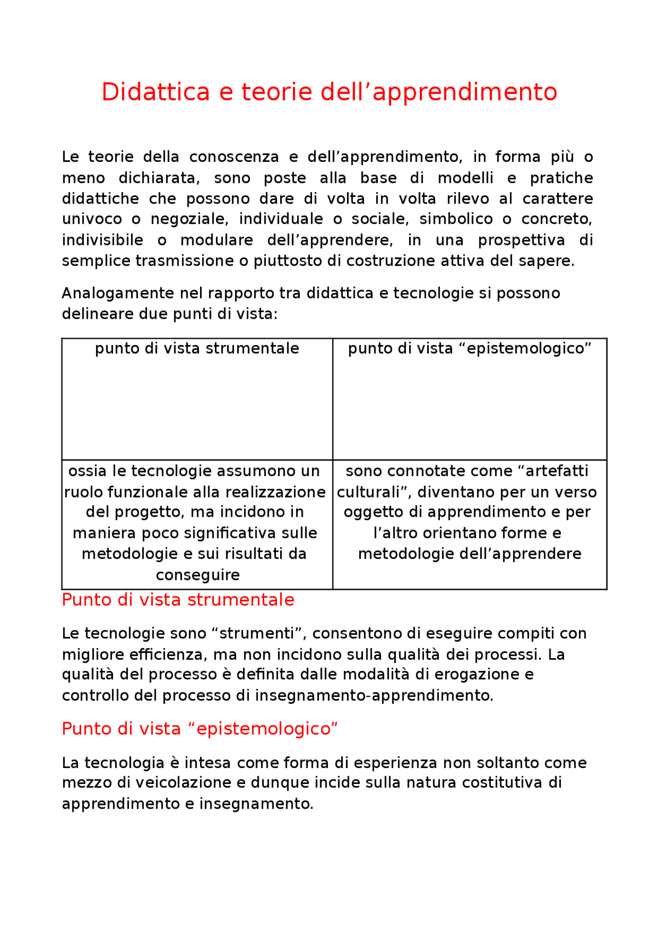 Appunti Didattica Generale Docsity