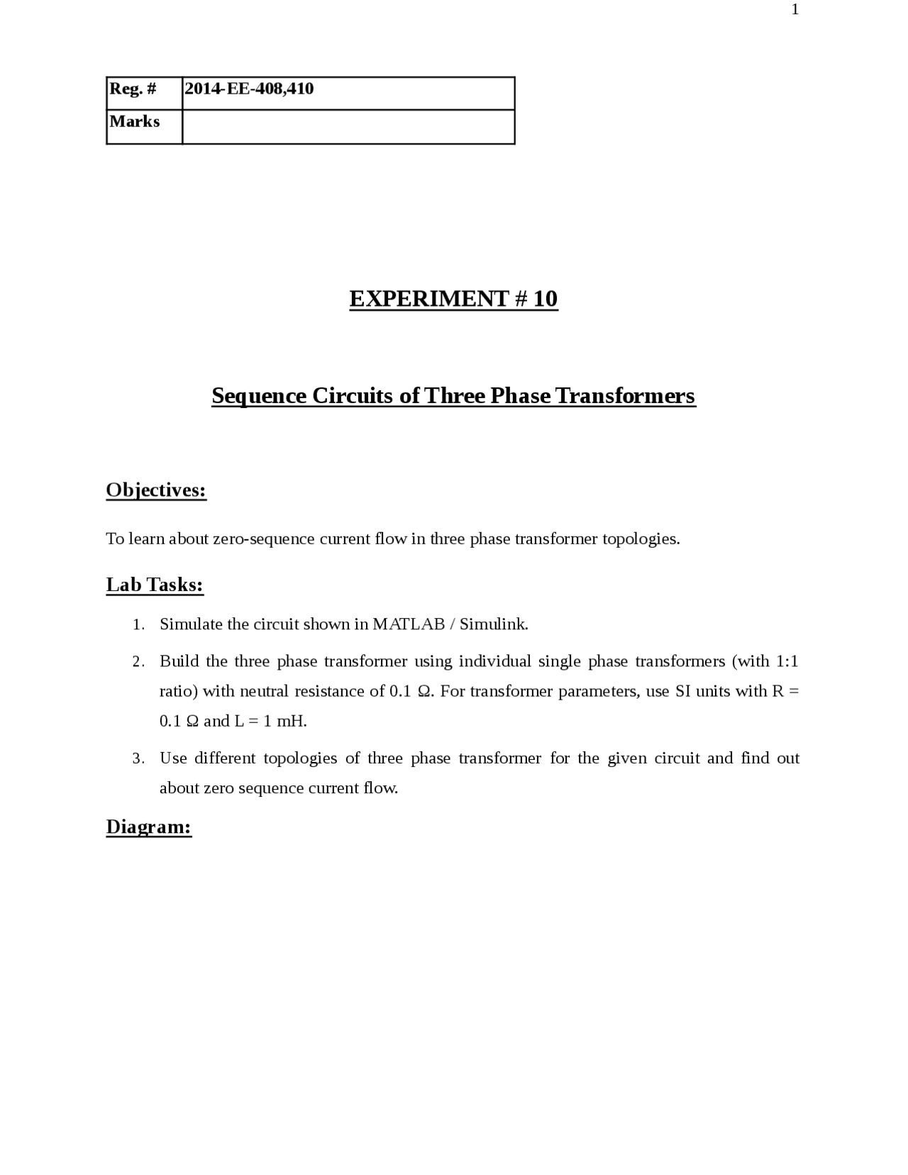 Sequence Circuits of Three Phase Transformers | Exercises Power Plant ...