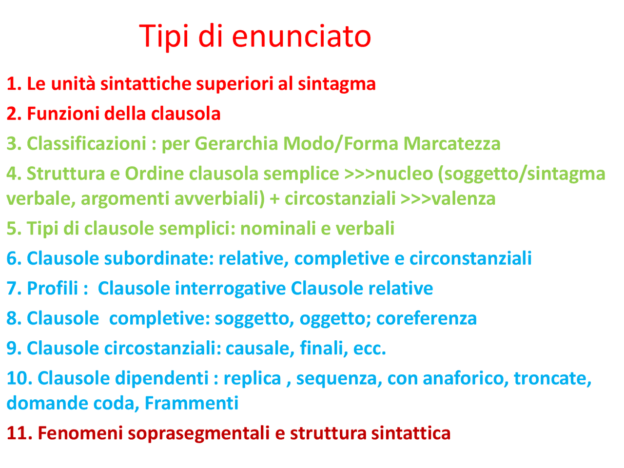 Sintassi Linguistica Docsity