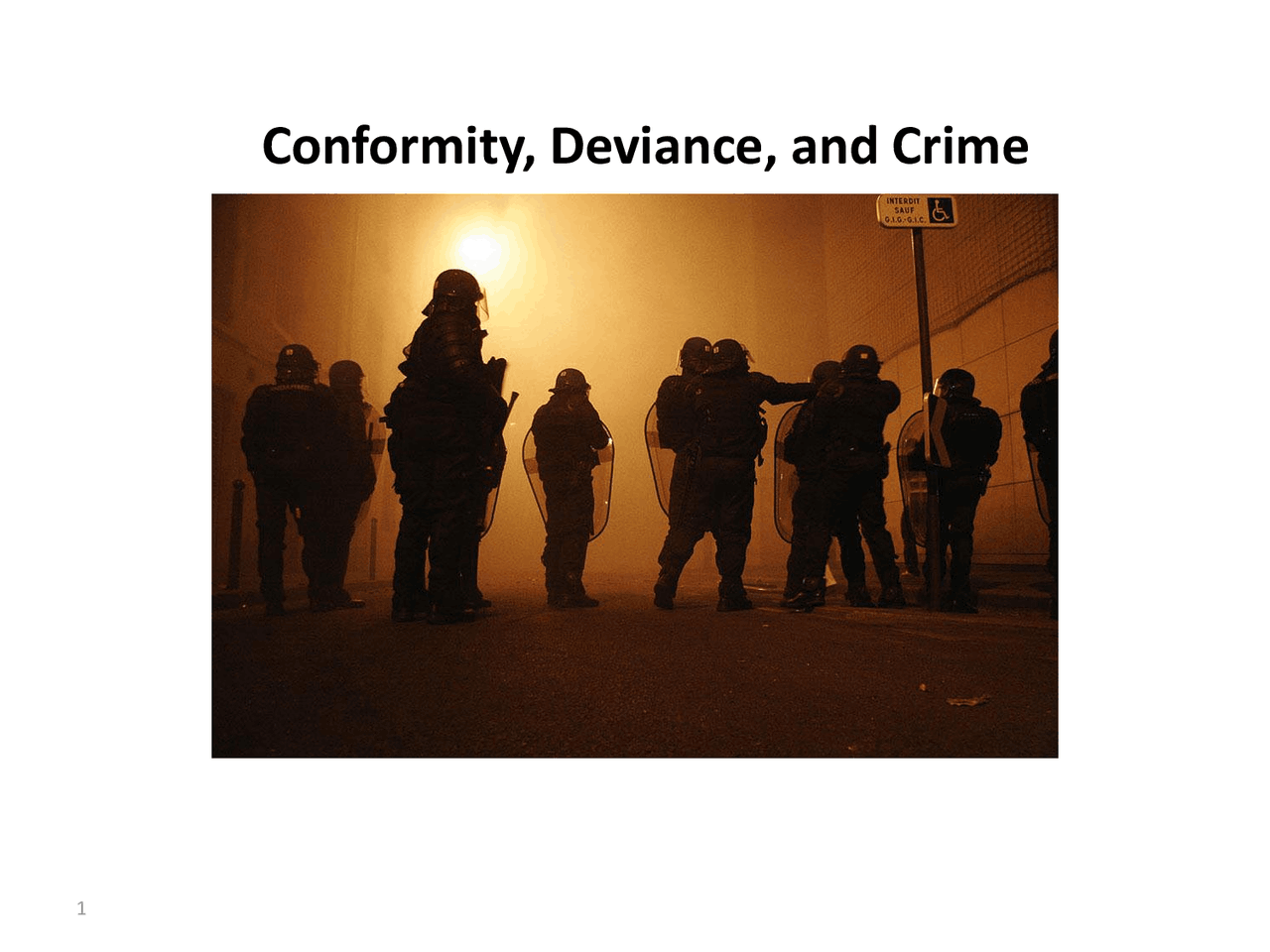 Conformity, Deviance, and Crime - Docsity