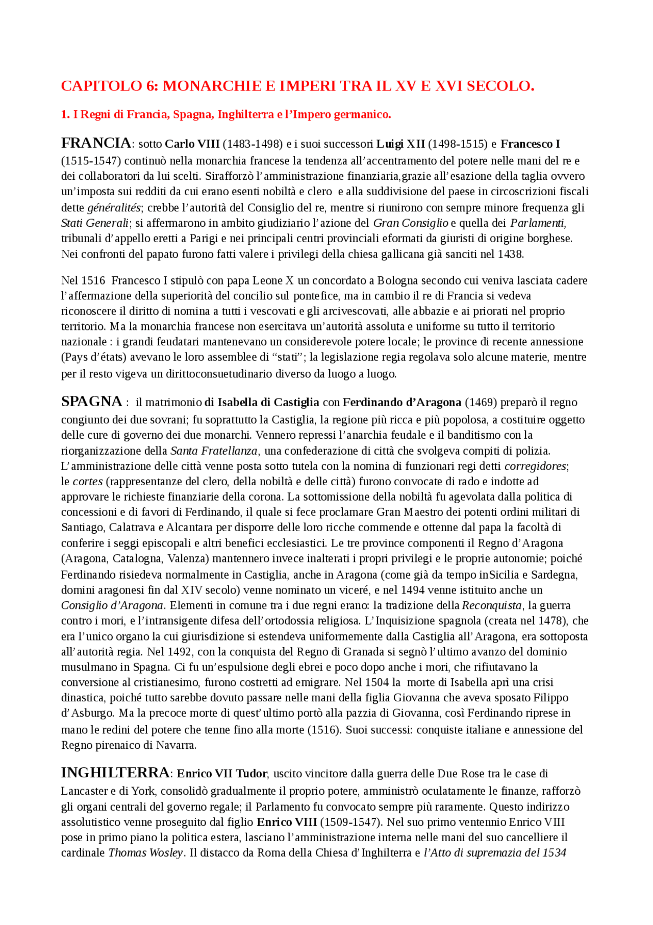 Storia moderna, Carlo Capra. - Docsity