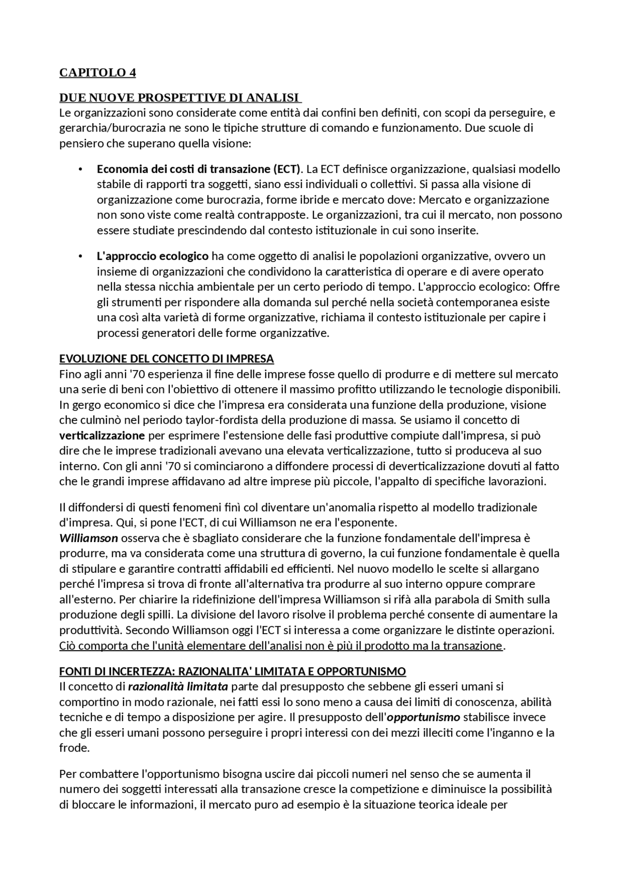 Riassunto Organizzazione Territoriale Dei Servizi Docsity