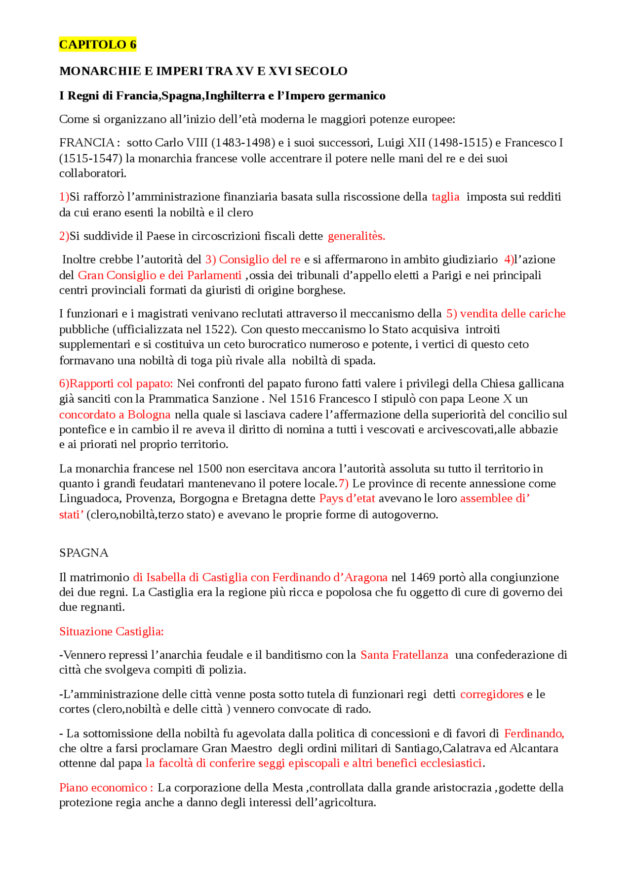 Riassunti Storia Moderna Manuale C Capra Docsity