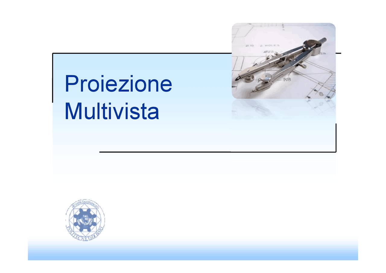 Proiezioni Multivista Esame Prototipazione Virtuale Mrt Docsity