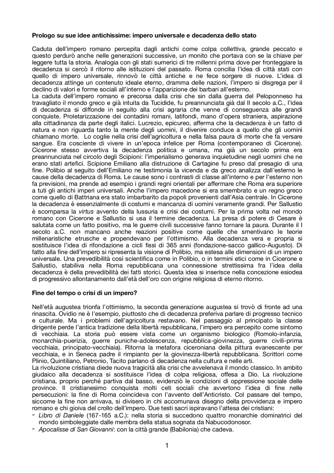 La Fine Del Mondo Antico Docsity