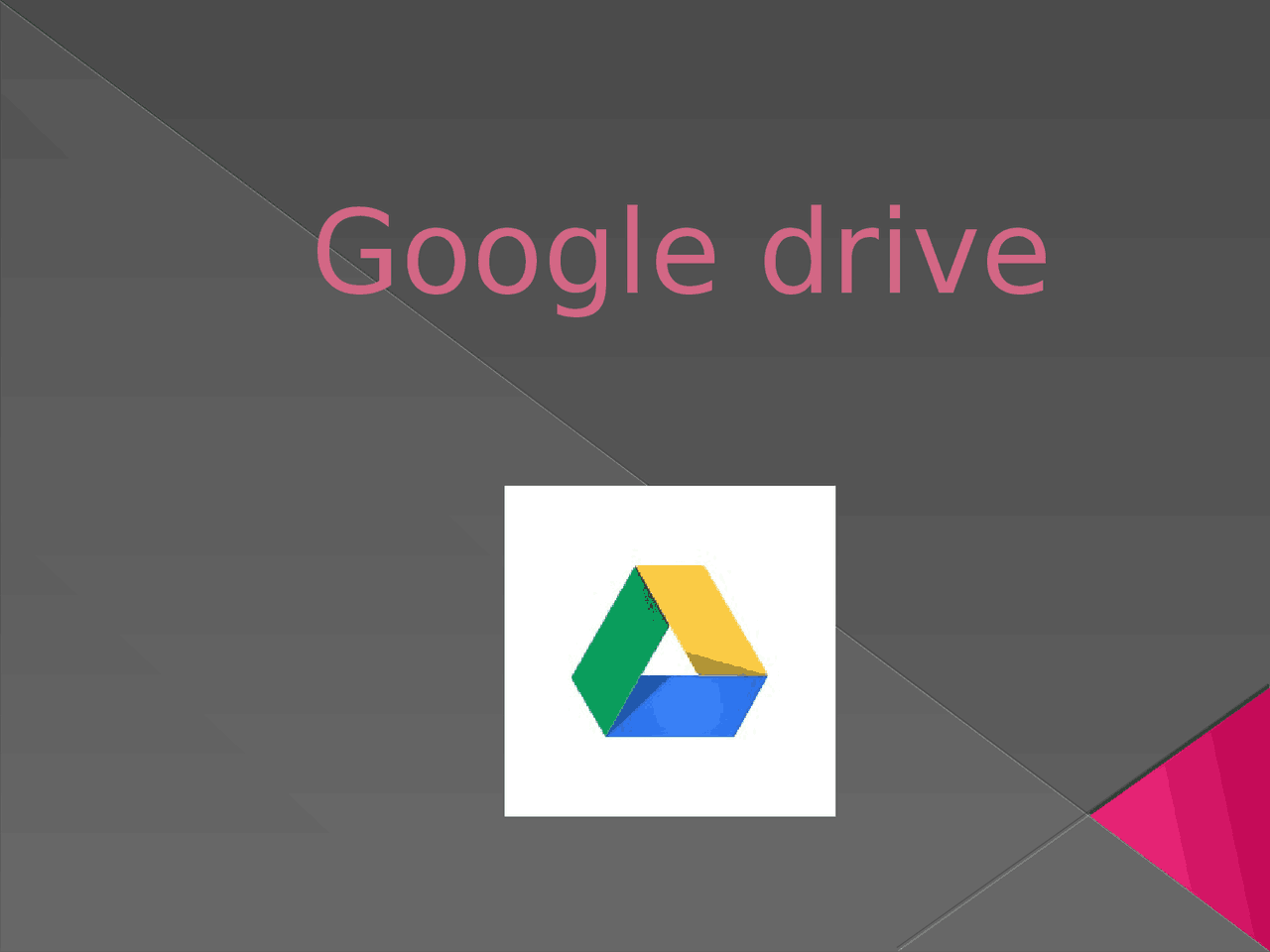 Usos de google drive | Diapositivas de Informática | Docsity