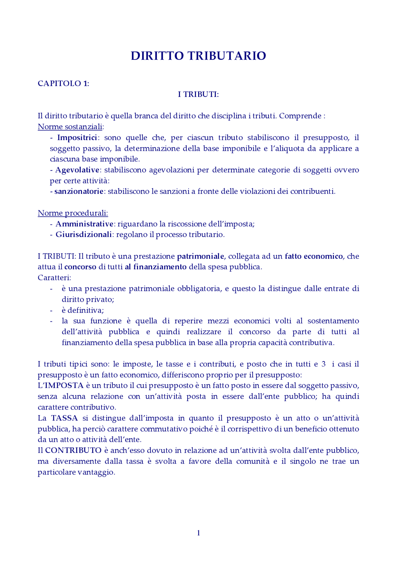 Riassunto Tesauro Università Di Palermo Docsity