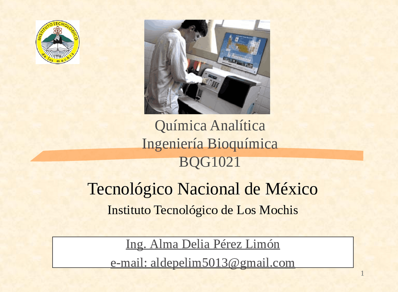 IntroducciÓn A La QuÍmica AnalÍtica Slides De Química Analítica Docsity