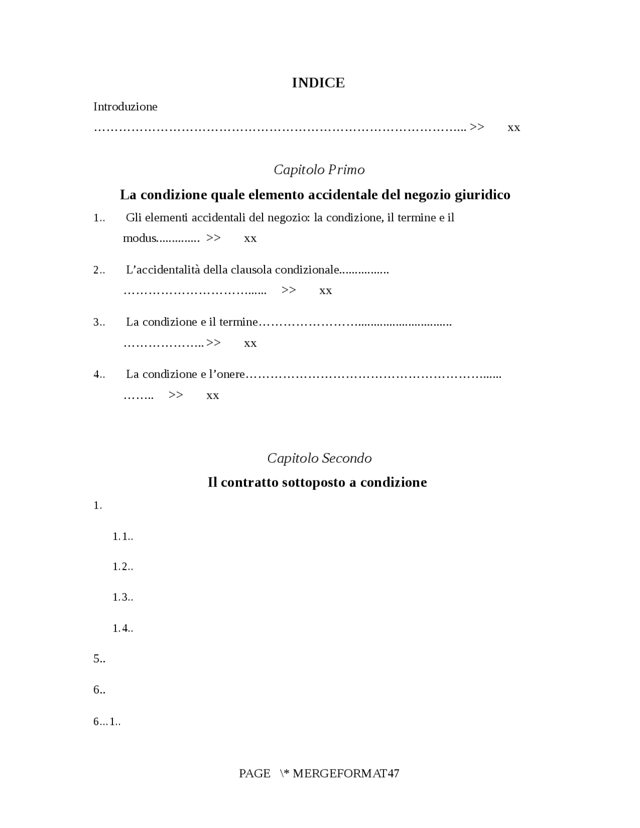 Tesi In Diritto Civile Sulla Condizione Docsity