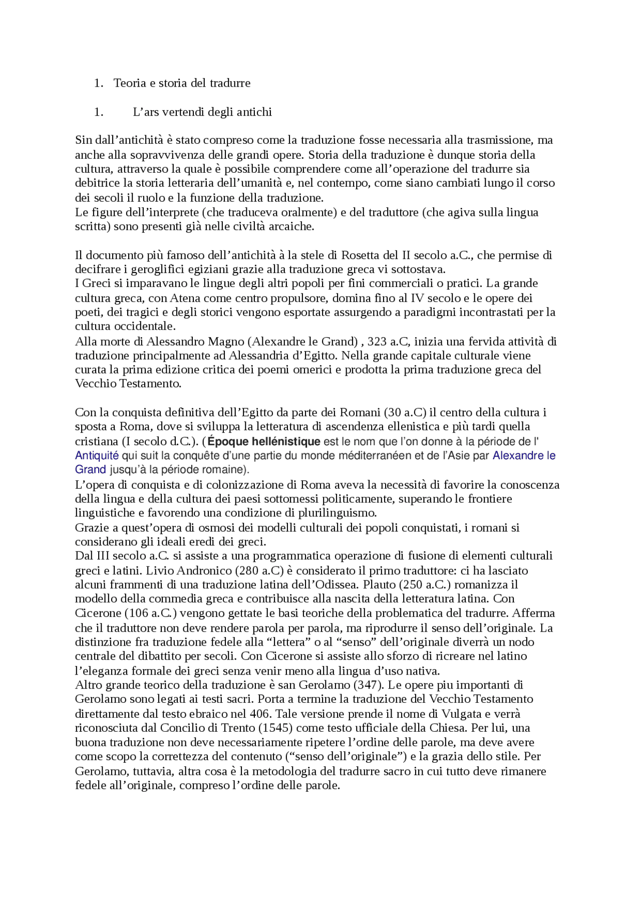 Teoria Della Traduzione Docsity