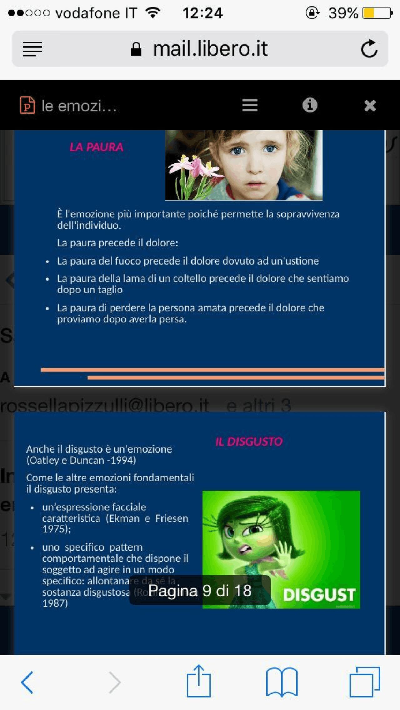 Emozioni Esentimento Docsity