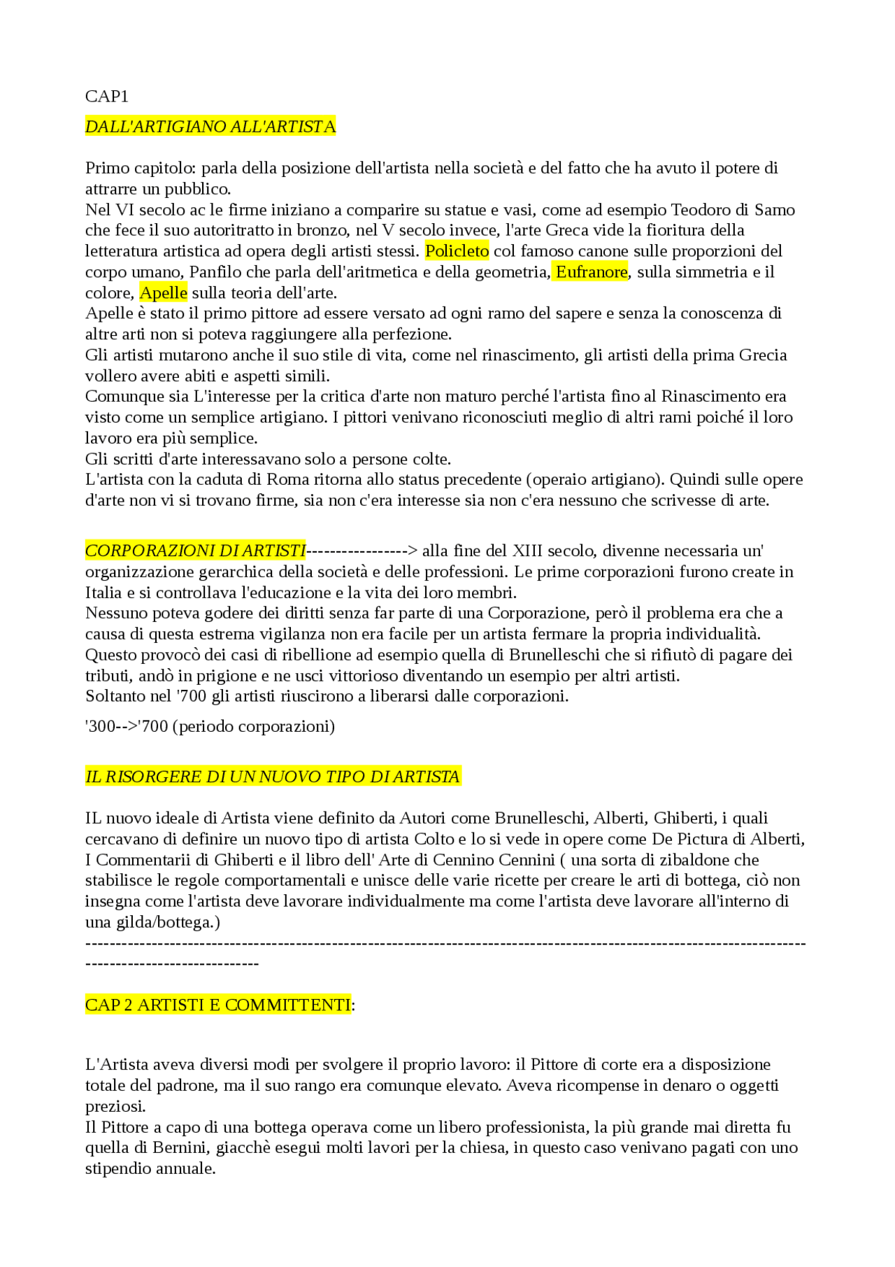 Nati Sotto Saturno Riassunto Docsity