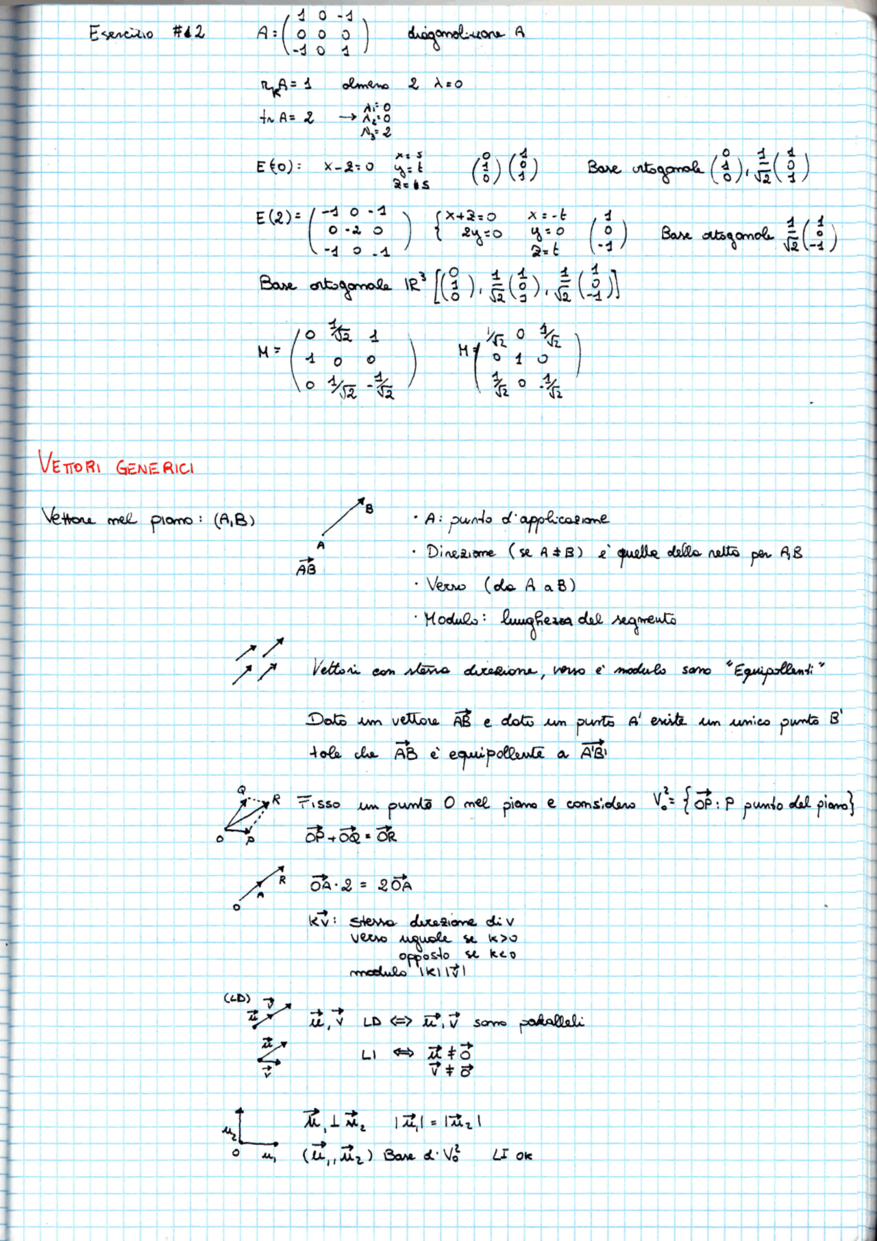 Geometria Del Piano E Dello Spazio Appunti Di Geometria Docsity