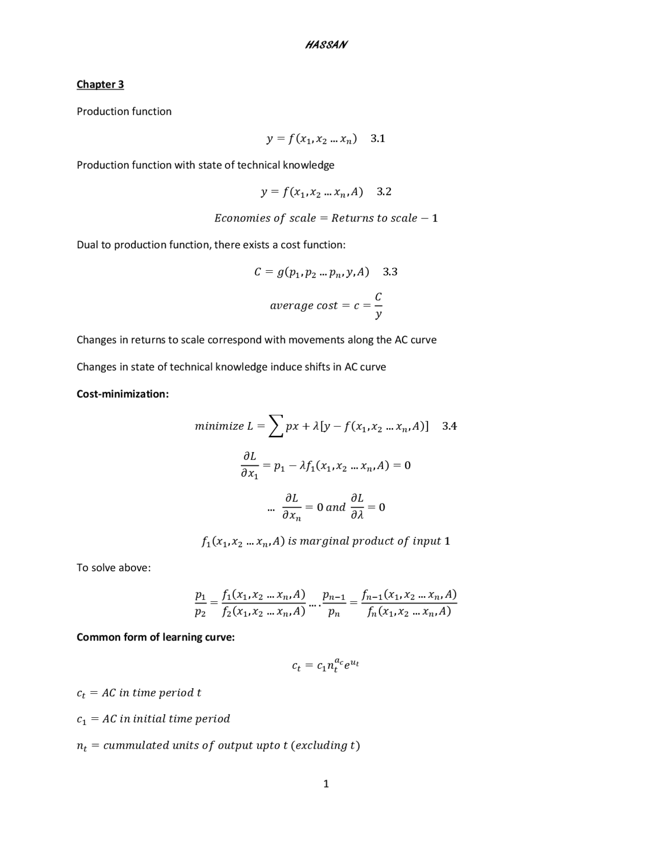 Applied Microeconomic Notes Docsity