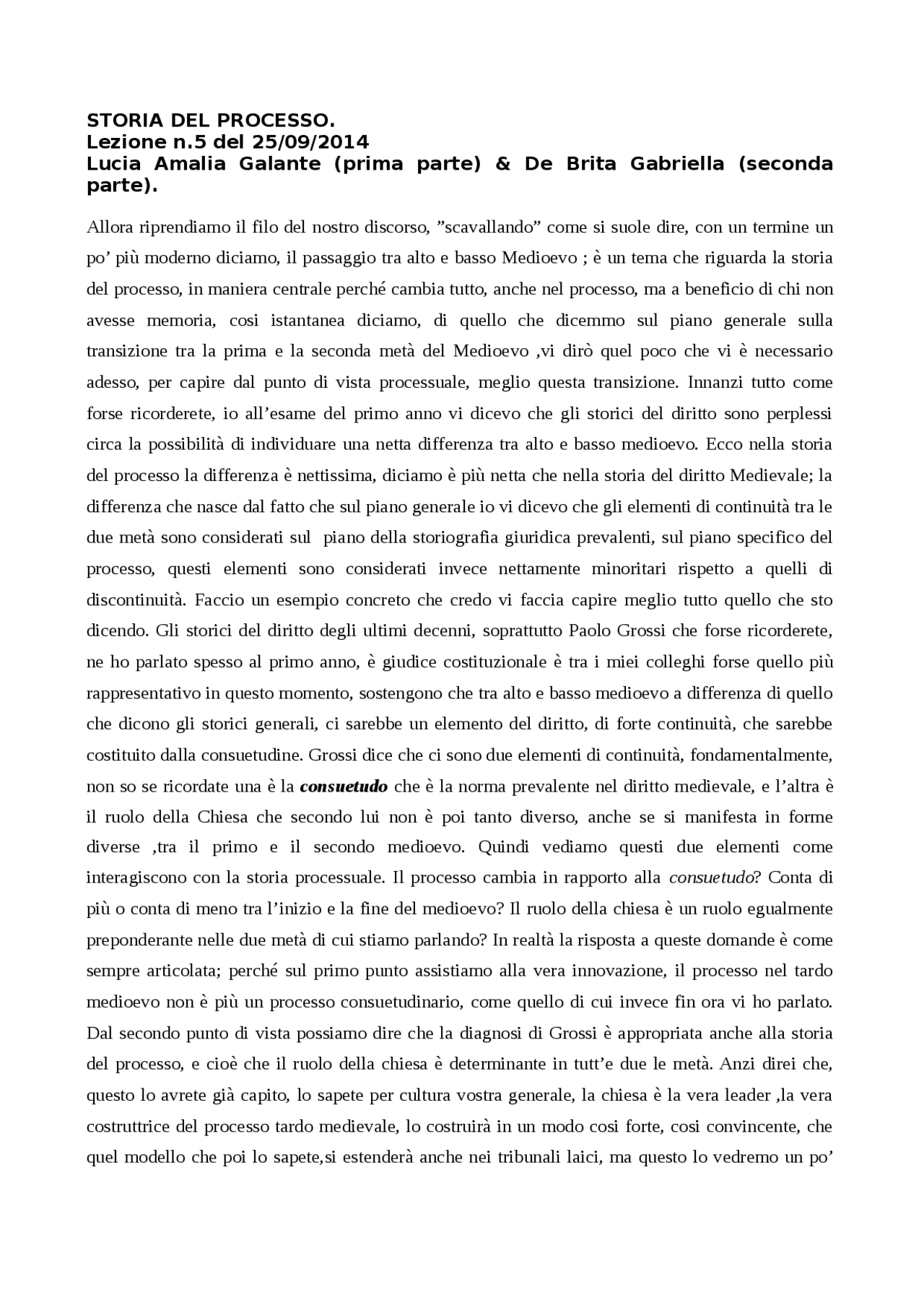 Storia Del Processo Penale Docsity