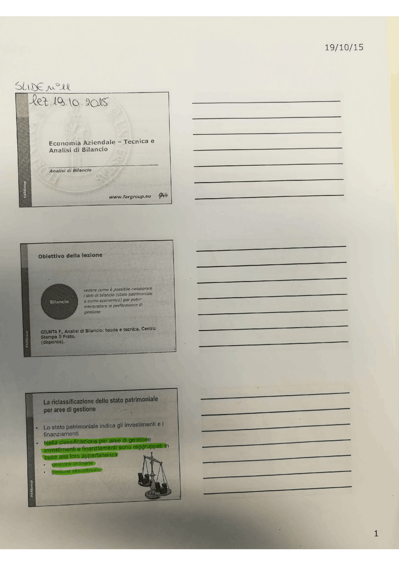 Tecnica Analisi Dei Bilanci Parte Speciale Docsity
