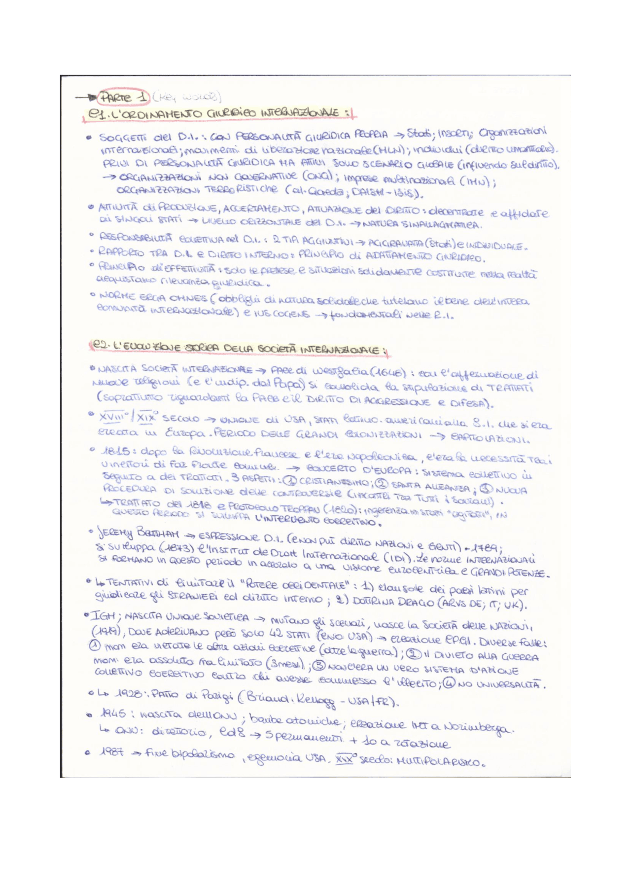 Diritto Internazionale Cassese 2017 Docsity