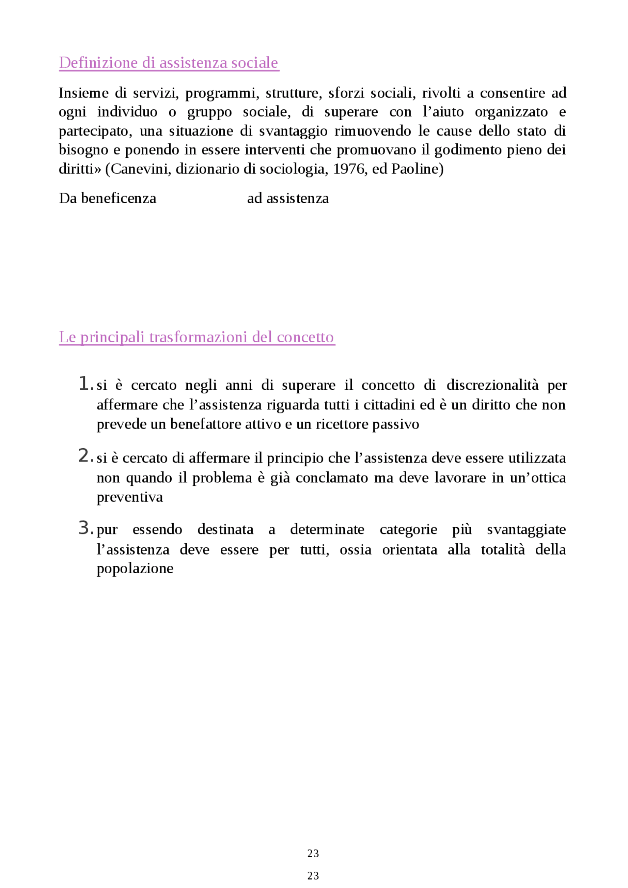 Le Origini Del Welfare Docsity