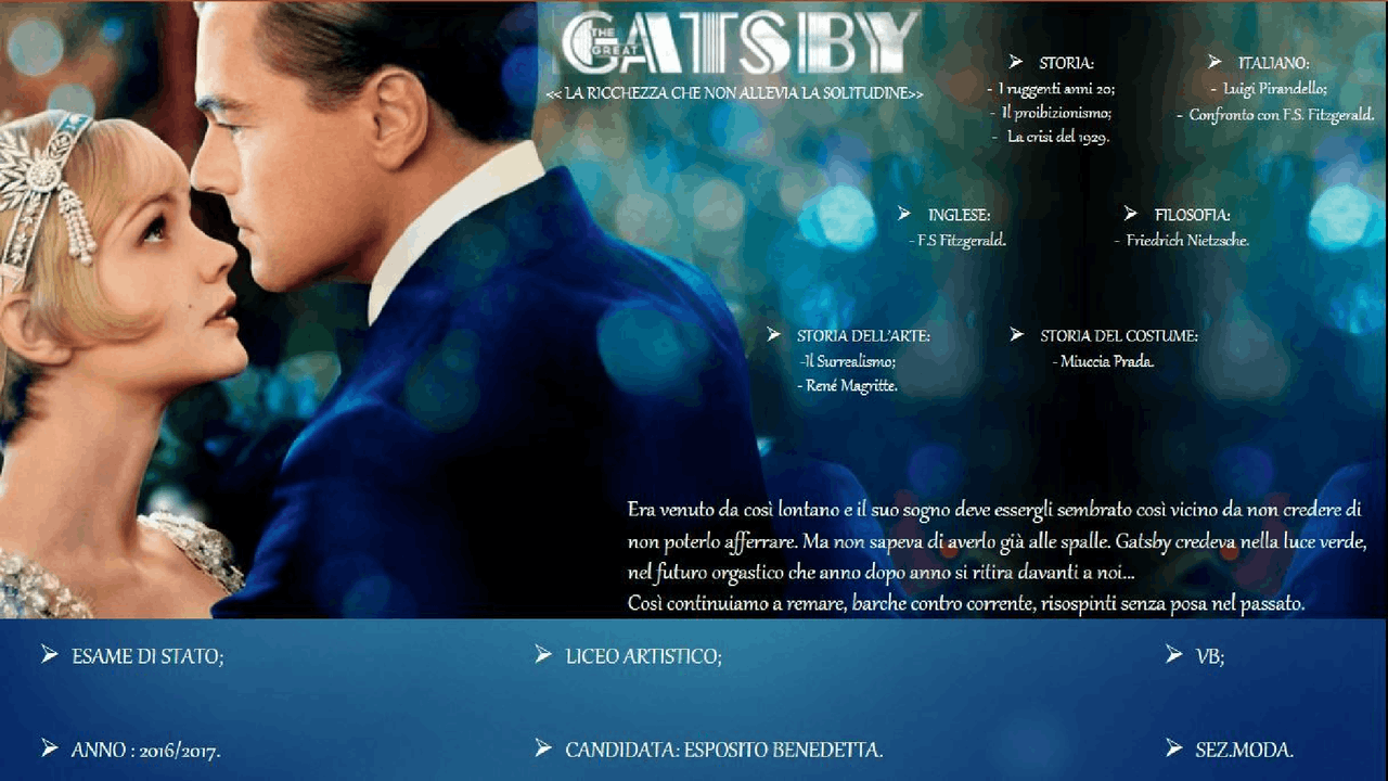 Esame Di Stato Il Grande Gatsby Docsity