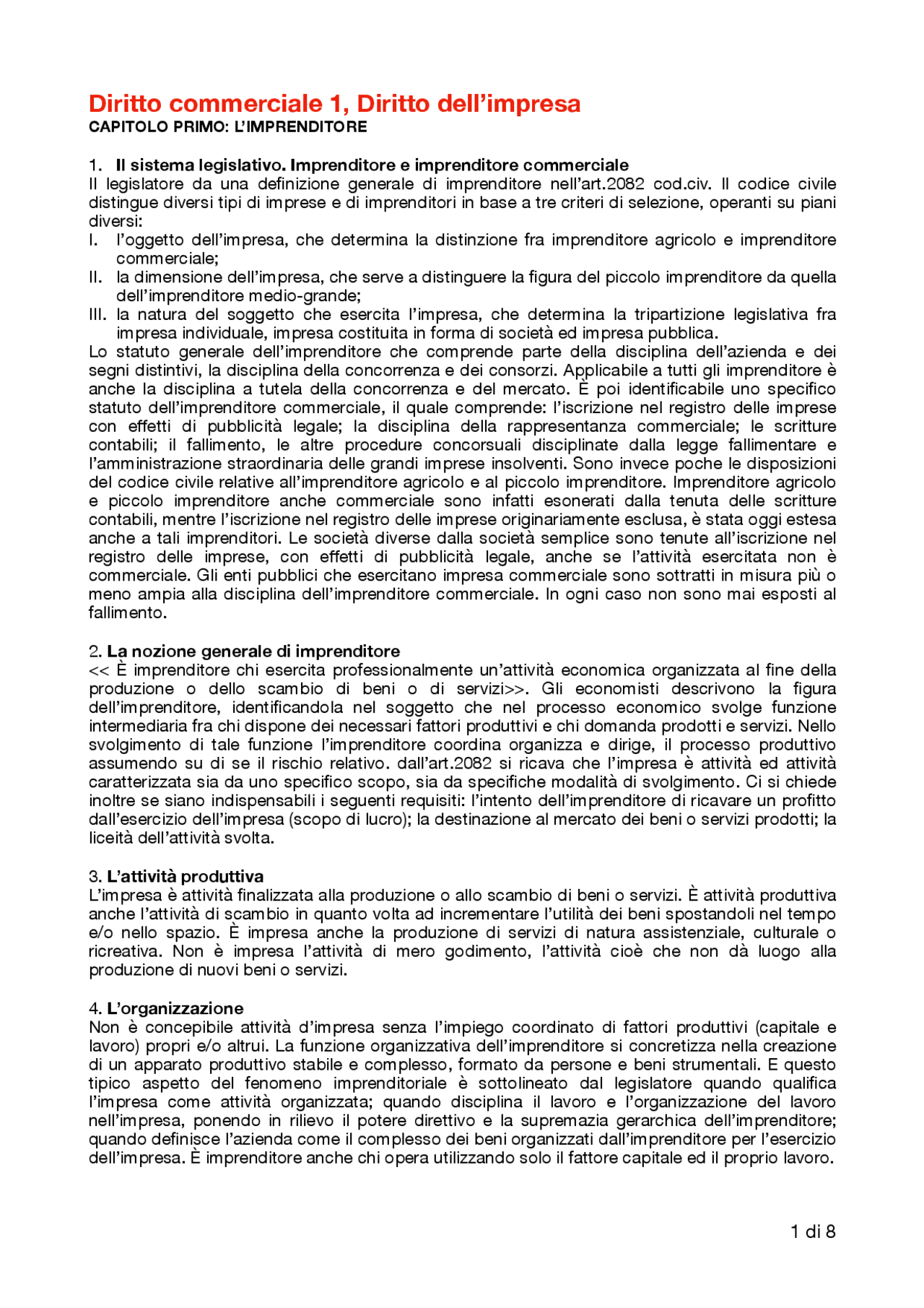Sintesi Società Di Persone Docsity