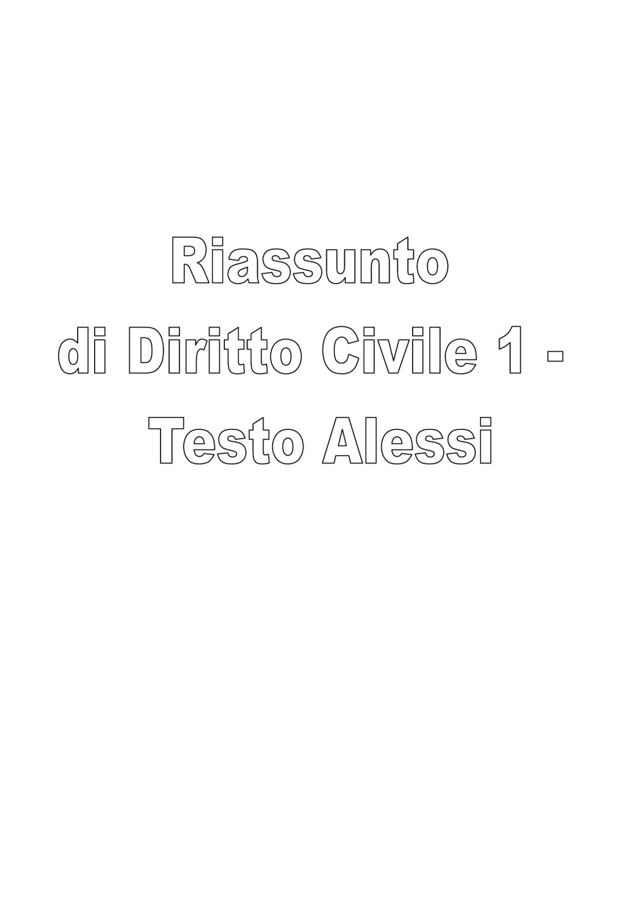 Riassunti Alessi Docsity