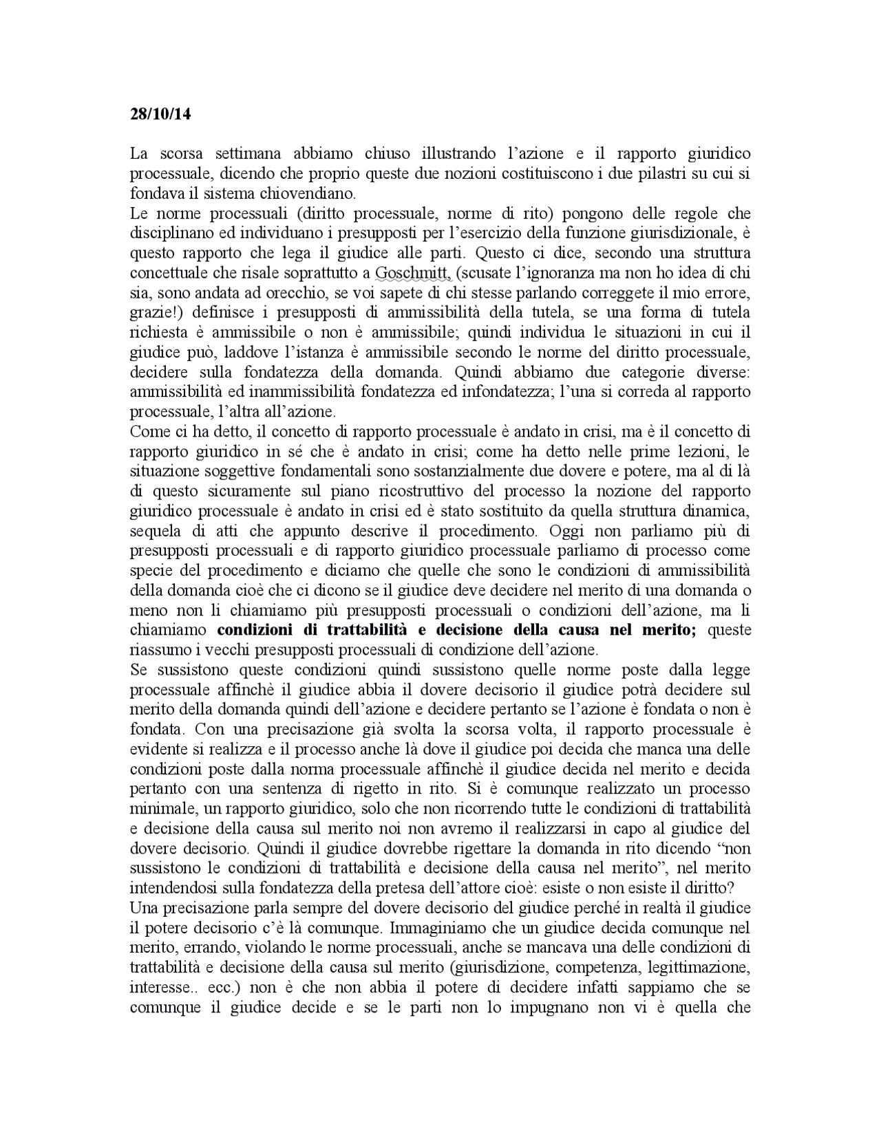 Appunti Di Procedura Civile I Docsity
