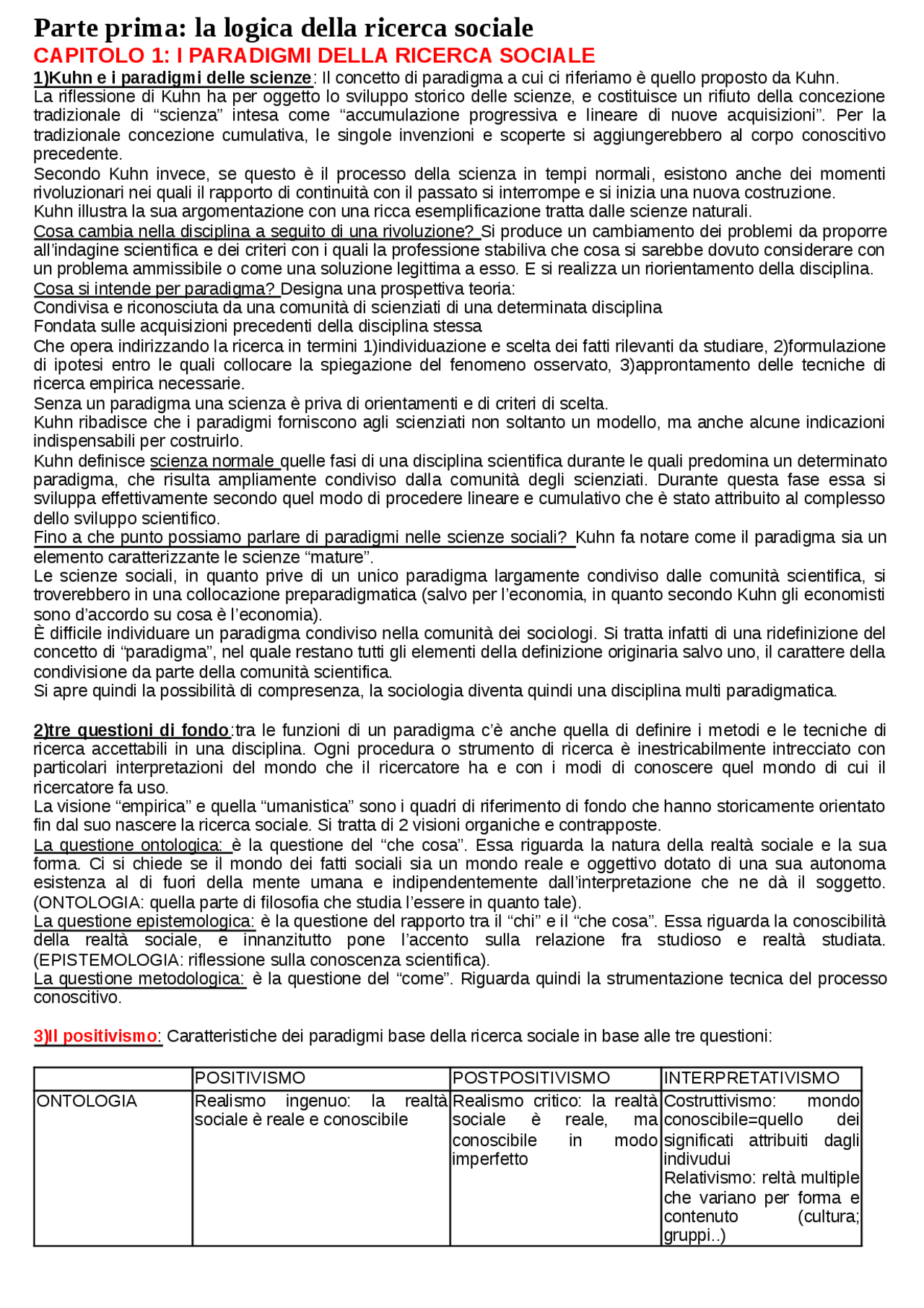 Metodi Di Ricerca Sociale Docsity