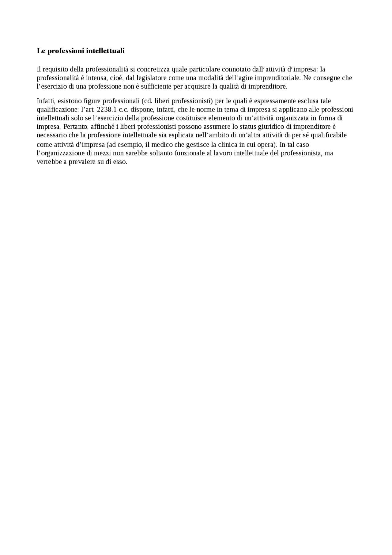 Le Professioni Intellettualidocx Docsity