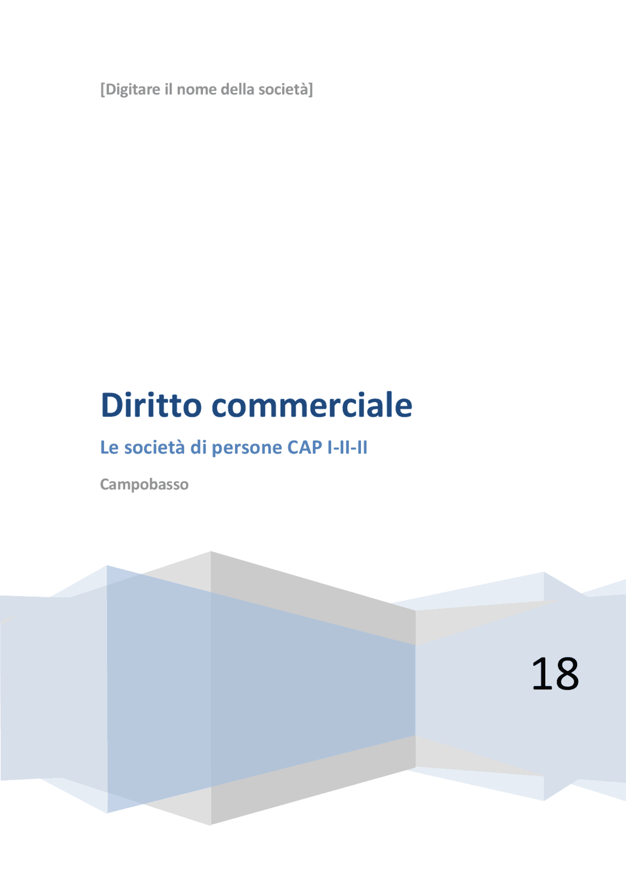 Diritto Commerciale Le Società Di Persone Campobasso Volume 2