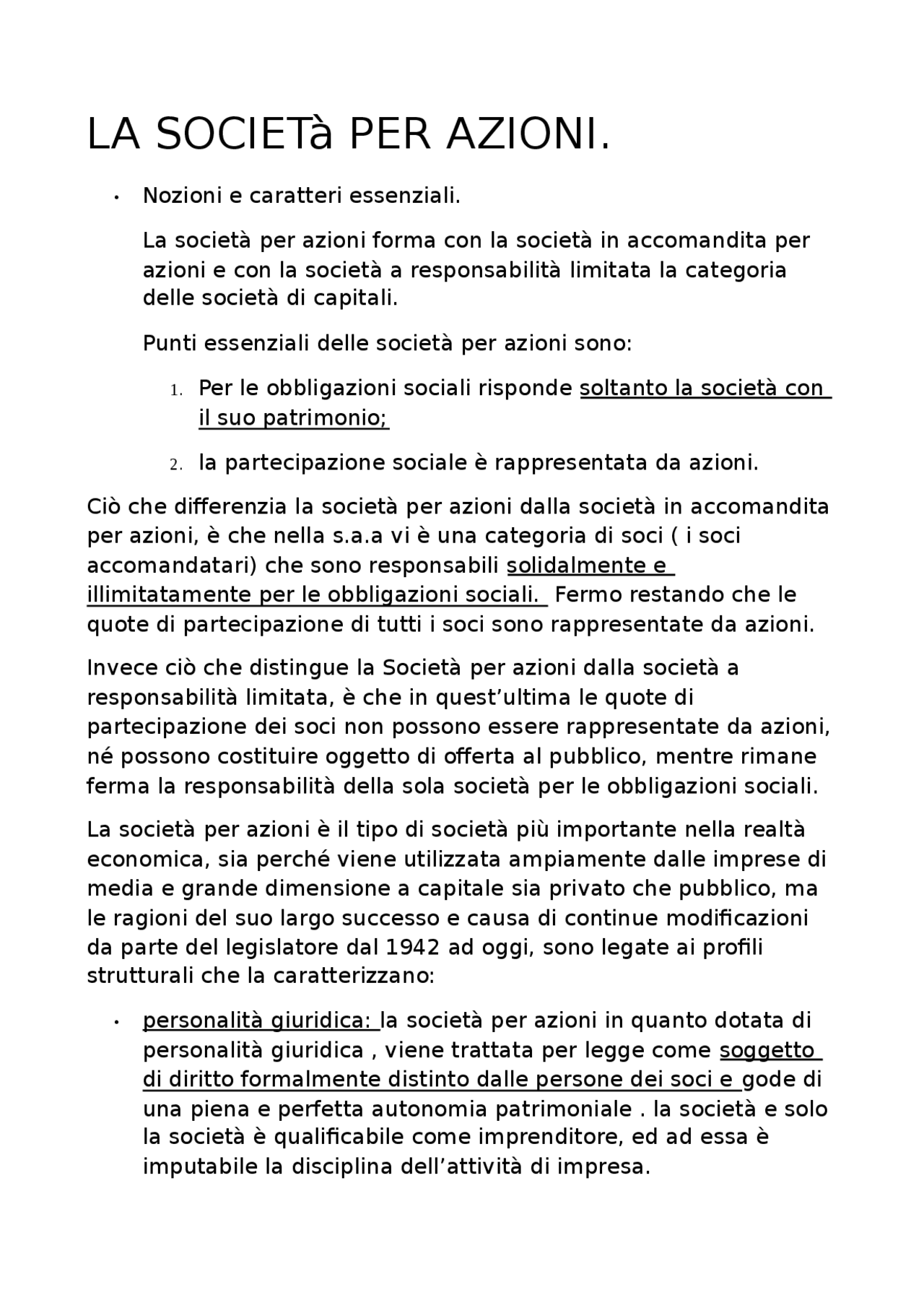 Società Per Azionicampobasso Docsity
