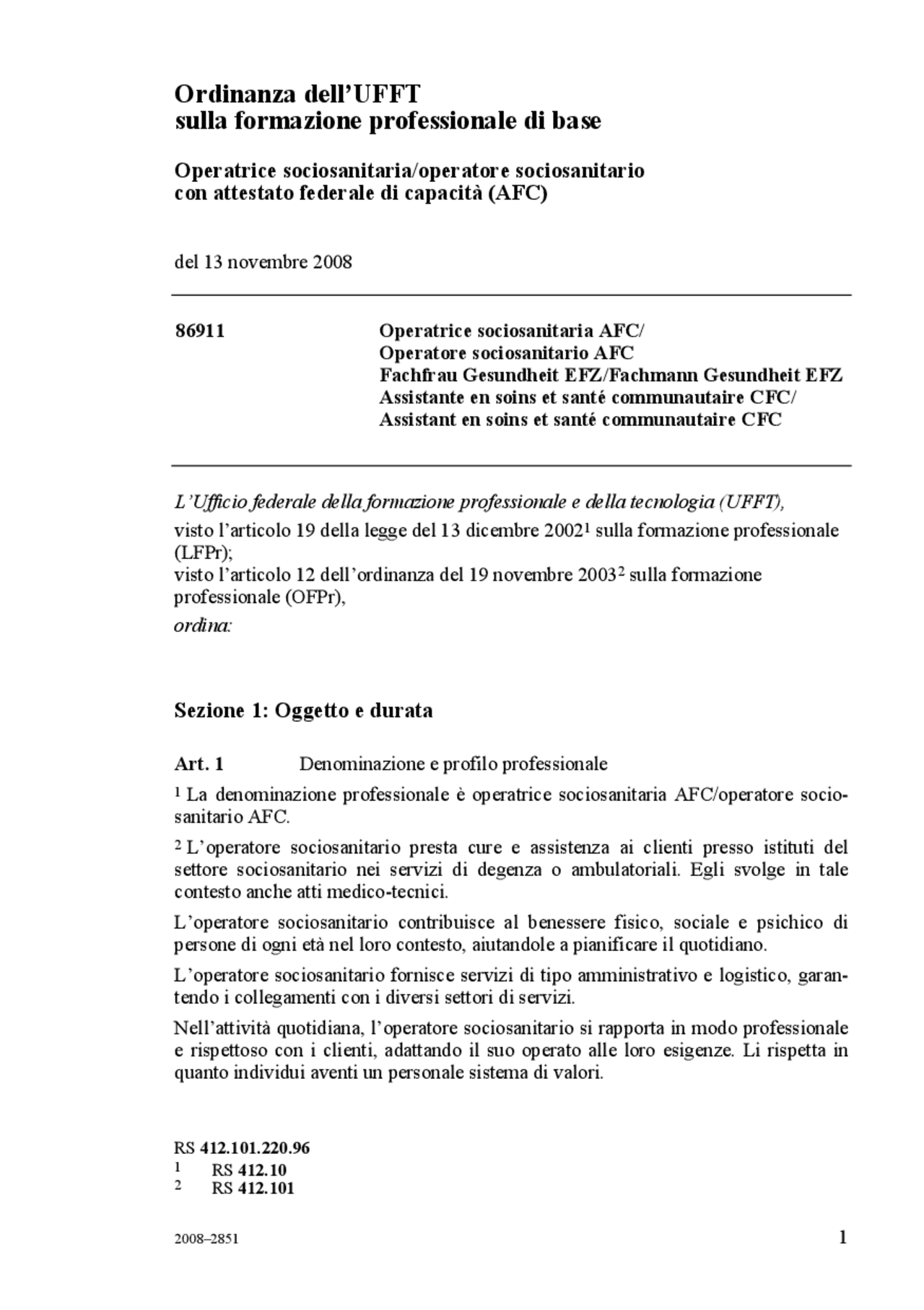 Operatore Socio Sanitario Docsity