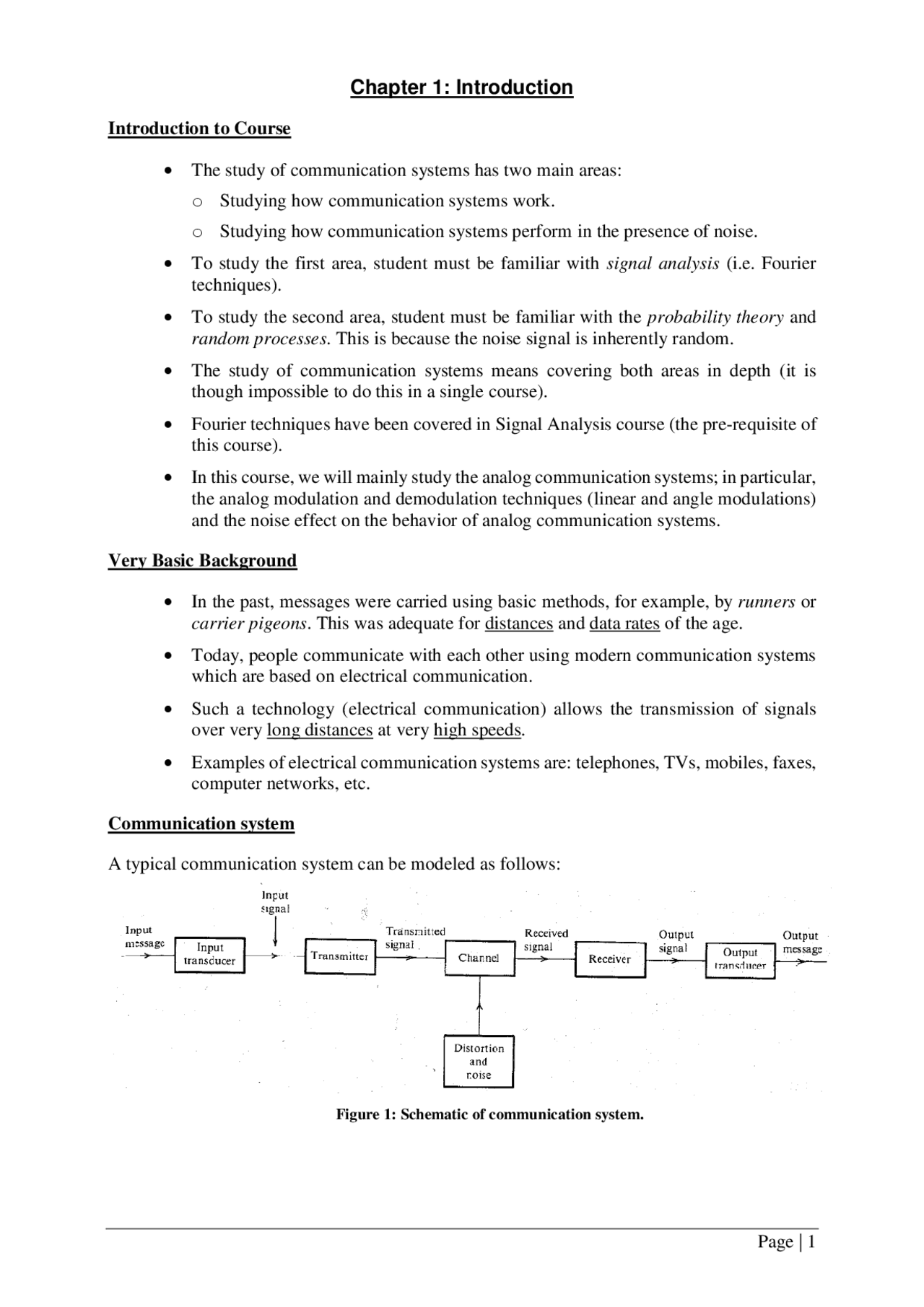 Analog Communication Systems Lecture Notes Analog Communication Docsity