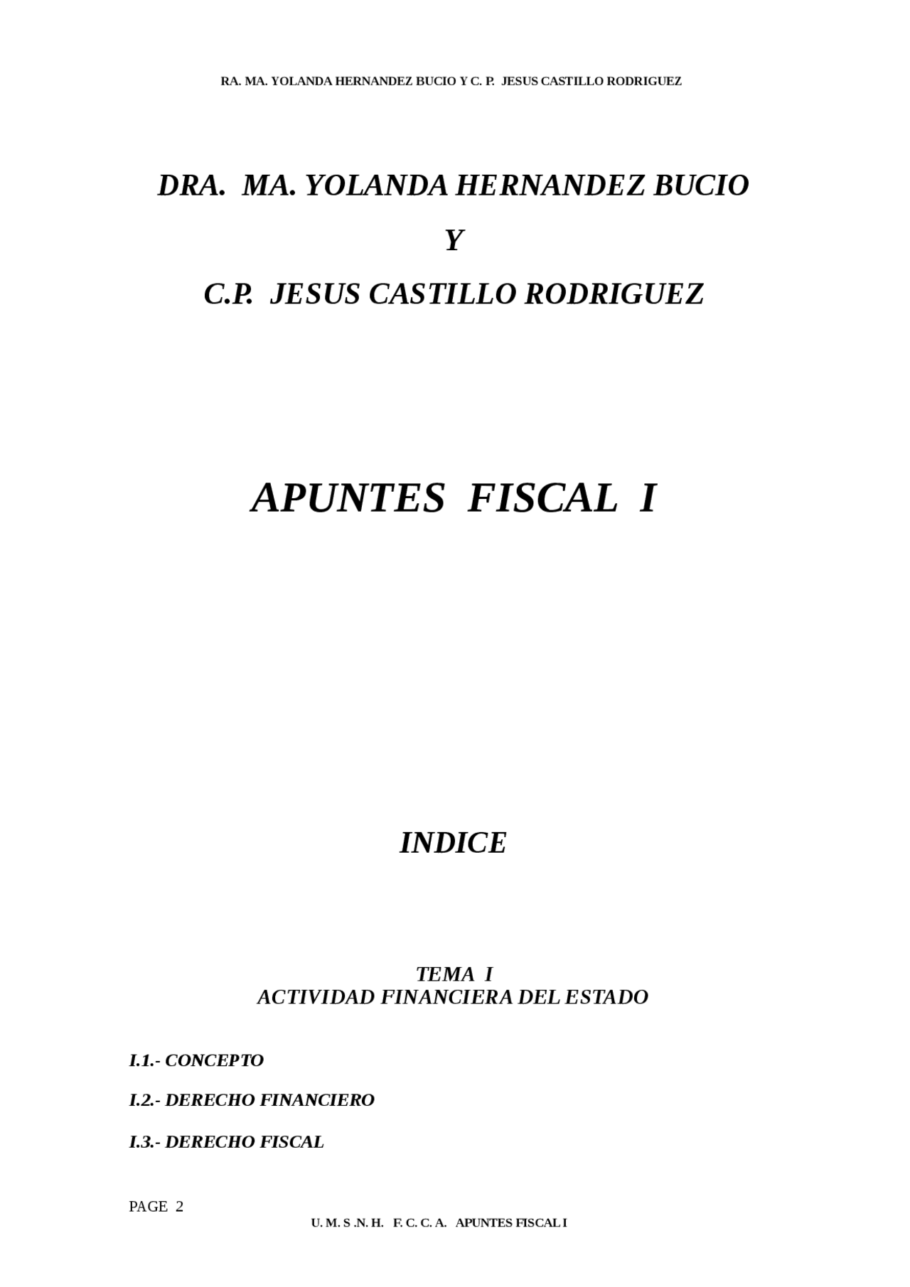 Apuntes De Derecho Fiscal Docsity