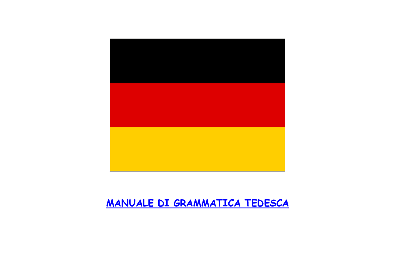 Schemi Di Grammatica Tedesca Schemi E Mappe Concettuali Di Tedesco