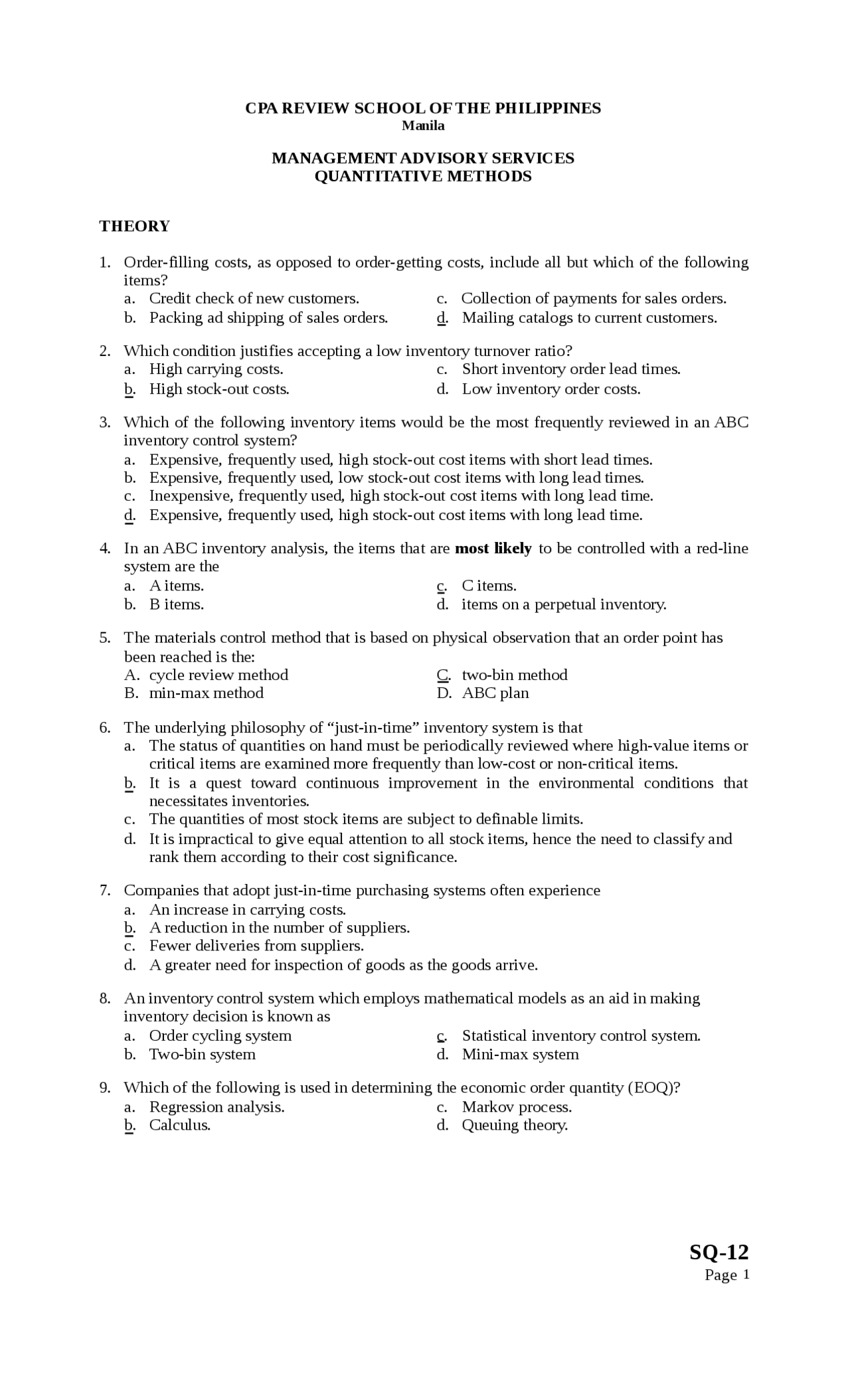 Research Method Quantitative Docsity