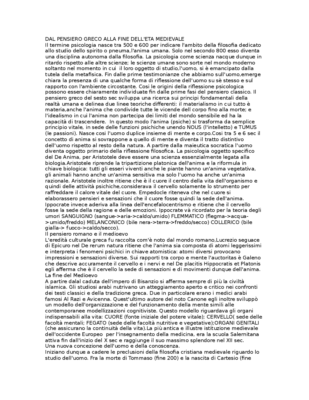 Introduzione Storia Della Psicologia Morabito Docsity