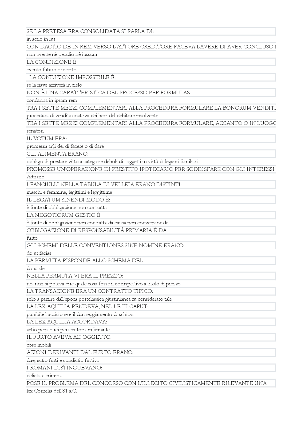Storia Del Diritto Romano Test Desame Docsity