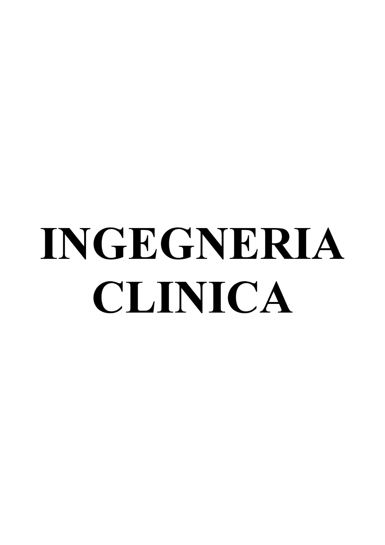 Riassunti Di Ing Clinica Docsity