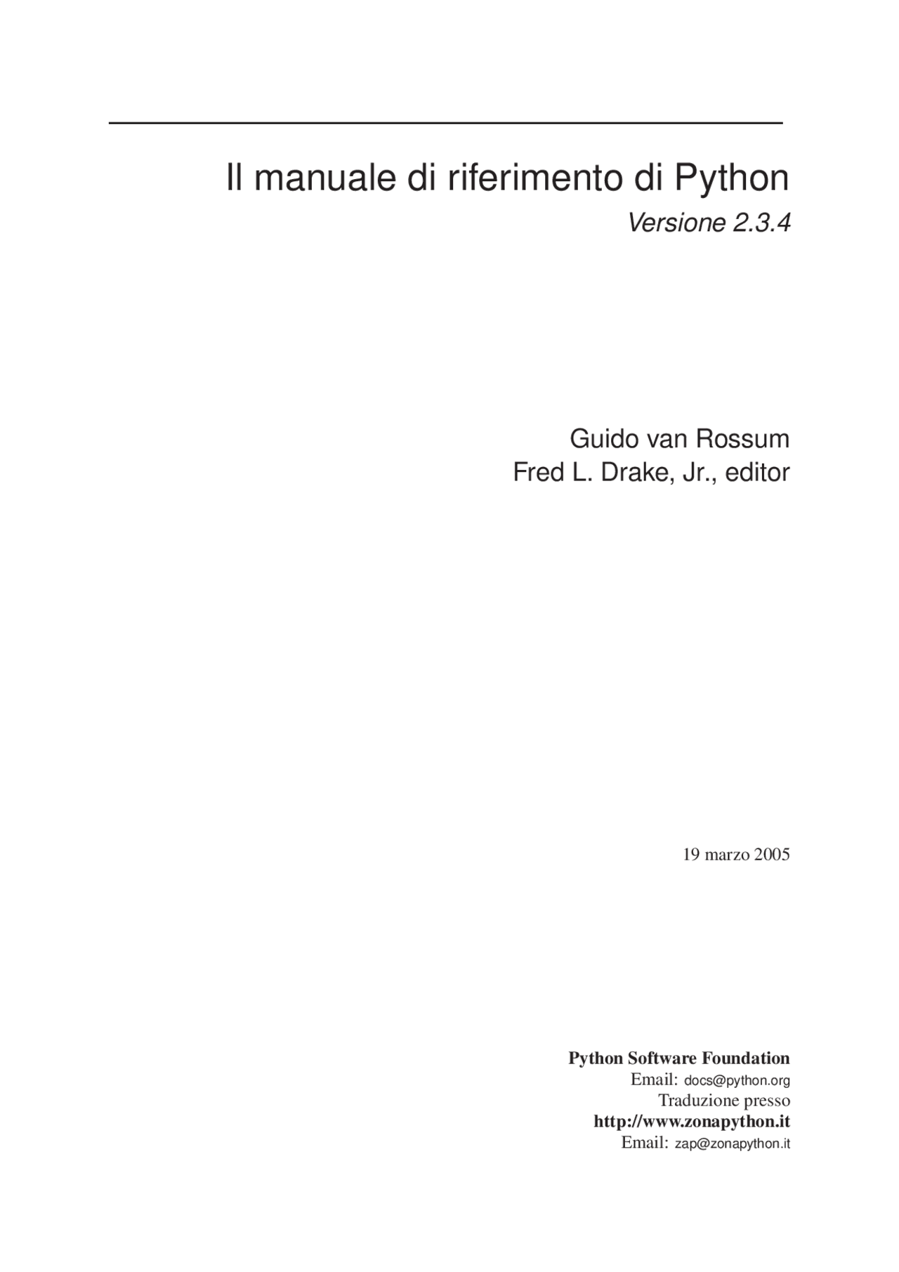 TESTO GUIDA PYTHON-linguaggio di programmazione- - Docsity