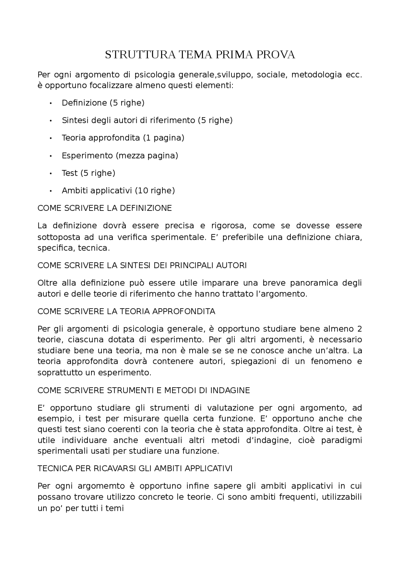 Eds schema prima prova - Docsity