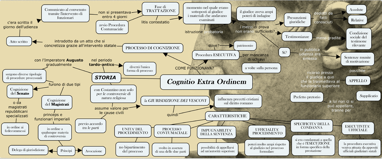 Mappa concettuale sulla Cognitio Extra Ordinem | Schemi e mappe ...