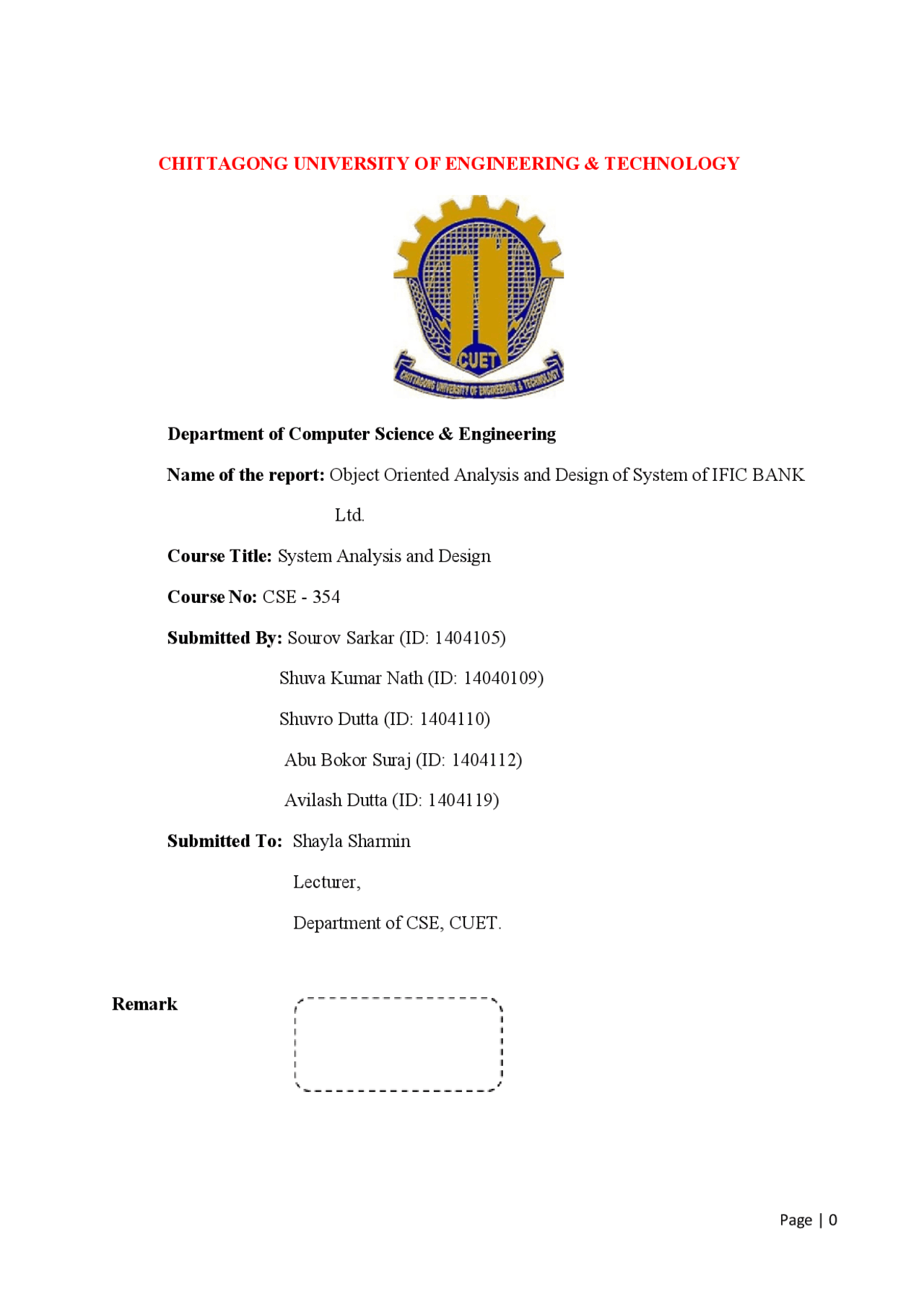 Report On System Analysis Docsity