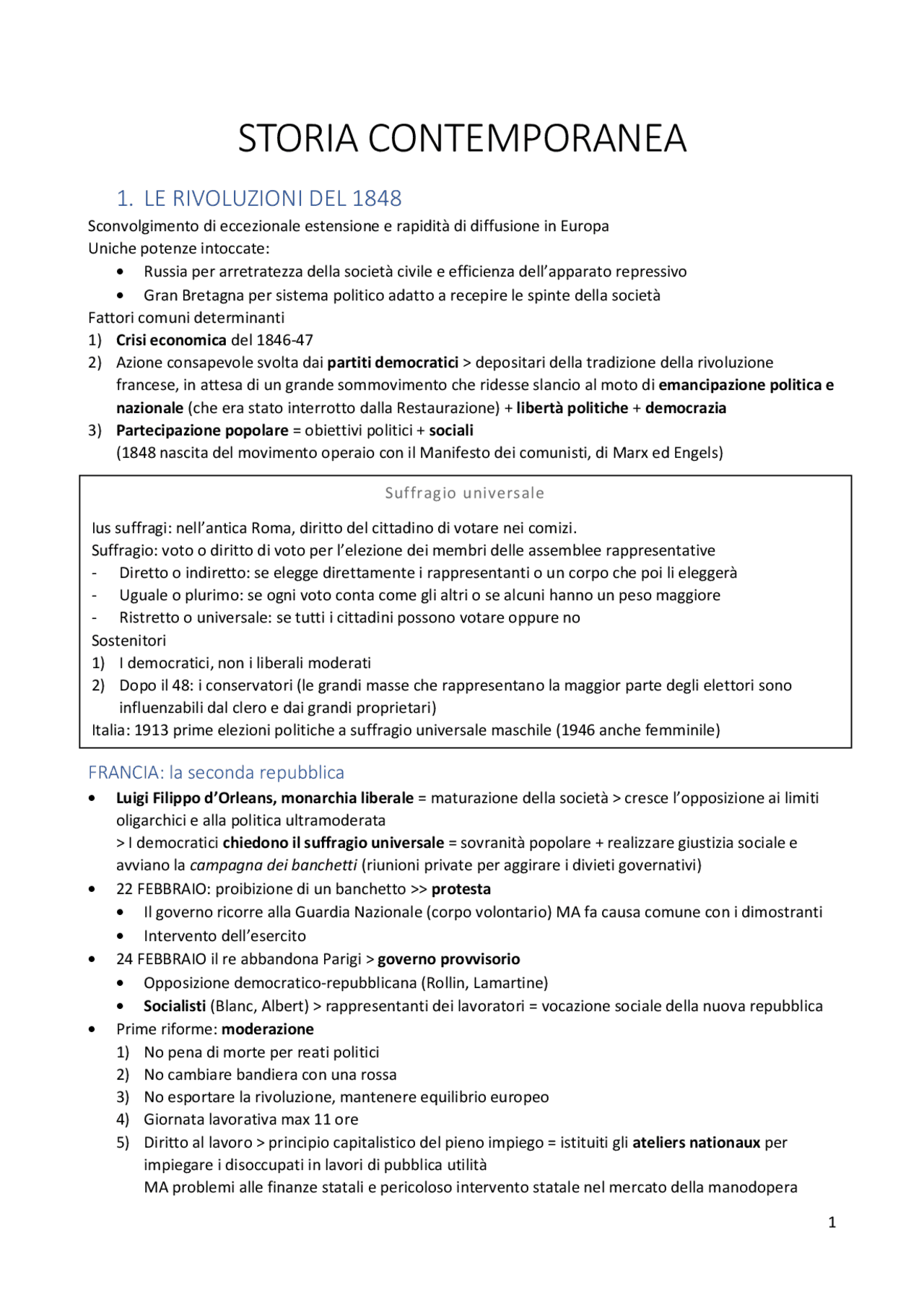 Storia Contemporanea Zanini Unimi Modulo A Docsity