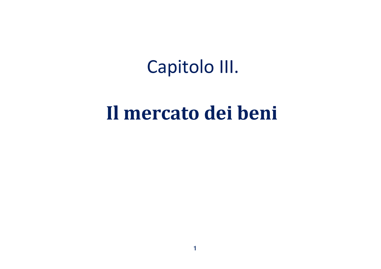 Slides Capitolo 3 Macroeconomia Blanchard Docsity