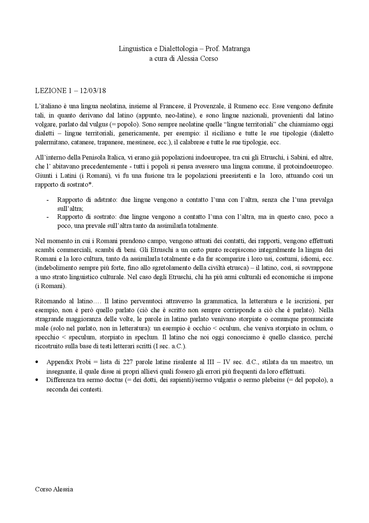 Lezione 1 Di Linguistica Docsity