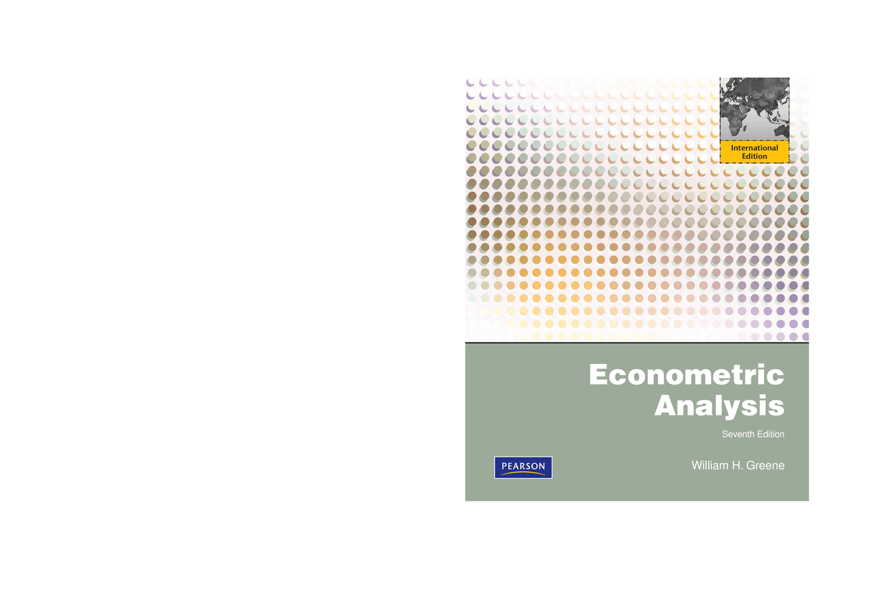 Econometric Analysis Docsity
