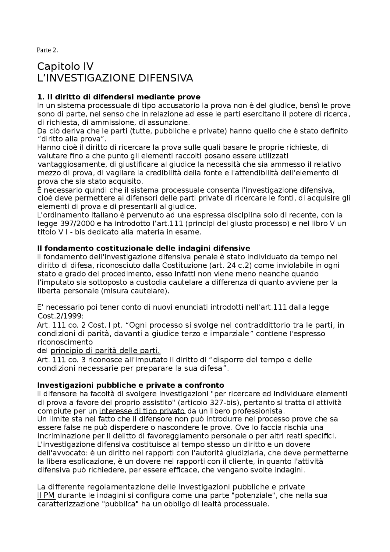 Diritto Processuale Penale Tonini Parte 2 Docsity
